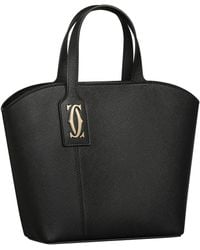 Cartier Mini Leather C De Tote Bag in Purple | Lyst UK