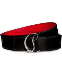 Christian Louboutin Logo Belt in Red for Men | Lyst UK