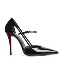 Christian Louboutin Miss Z Strap 100 Mary Jane Patent Leather Heels in ...