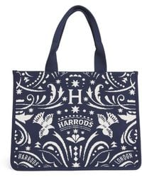 Harrods Medium Knights Of Brompton Tote Bag in Natural | Lyst UK