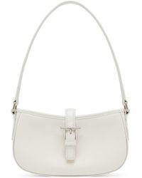 McQueen Cross Bar Handle Shoulder Bag in Grey | Lyst UK