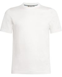 Canali Cream Crewneck in White for Men | Lyst