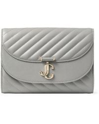 Jimmy Choo Leather Avn Curve Clutch Goldshinygold in Natural | Lyst UK