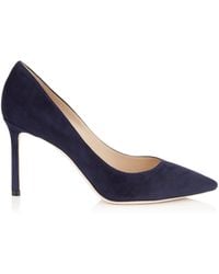 Jimmy Choo Lancer 85 Suede Pump in Black | Lyst Jimmy Choo Lancer 85 Suede Pump in Black | Lyst