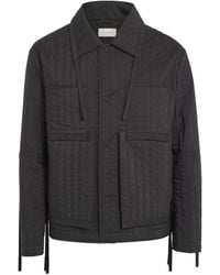Craig Green Circle Worker Button-Front Shirt Jacket in Blue | Lyst UK