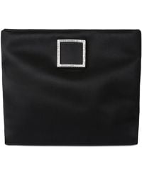 Roger Vivier Pouch in White | Lyst