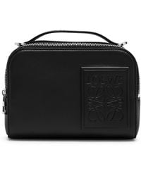 Loewe Mini Leather Patch Camera Bag in Black for Men | Lyst UK