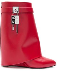 Givenchy Leather Shark Ankle Boots in Black | Lyst UK