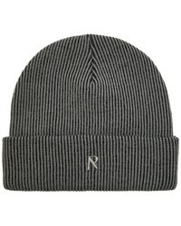 Represent Rib Knit Beanie in Black for Men | Lyst UK