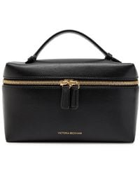 Victoria Beckham Zip Leather Coss Body Bag in Black | Lyst UK