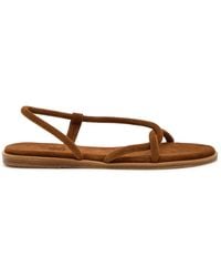Ancient Greek Sandals Bomba Suede Sandals in Brown | Lyst UK