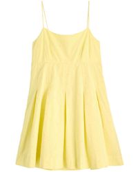 Damson Madder Jemima Gathered Cotton Mini Dress | Lyst UK