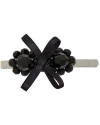 Simone Rocha Hellebore Flower Crystal-Embellished Hair Clip in White ...