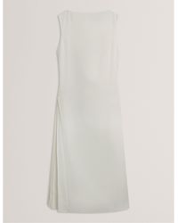 Ted Baker Ted Sless Midi Dress Ld61 in White | Lyst UK