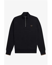 Fred Perry Fredperry Half Zip Top in Green for Men | Lyst UK