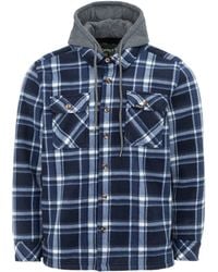 Gelert Sherpa Hooded Jacket in Blue for Men | Lyst UK