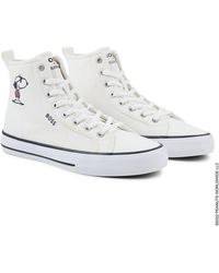 BOSS by HUGO BOSS X Khaby High-top Trainers With Gradient Monograms in ...