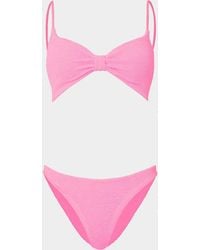 Hunza G 'Alicia' Bikini in Pink | Lyst UK