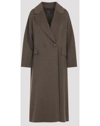 Max Mara 'Maxmara S' 'Elisa' Coat in Natural | Lyst UK