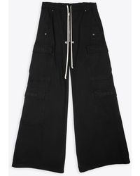 Rick Owens DRKSHDW Double Cargo Jumbo Belas Trousers in Black for Men ...