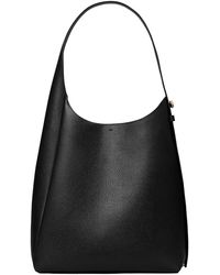 Tory Burch 'Rony' Shoulder Bag With Thin Strap And Logo Button in Brown ...