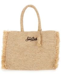 MC2 Saint Barth Handbag Vanity Cotton in Brown | Lyst UK