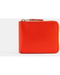 Comme des Garçons Medium Zipped Leather Wallet Small Goods in Blue ...