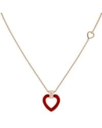 Fred Pretty Medium Model Heart Pendat Necklace in Metallic | Lyst UK