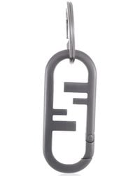 Ferragamo Lanyard Keychain in Metallic | Lyst