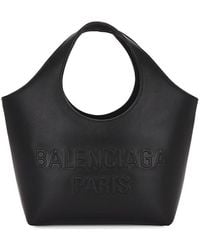 Balenciaga Mary Kate Xs Leather Tote in Black | Lyst UK