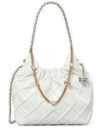 Tory Burch Fleming Hobo Bag in Brown | Lyst