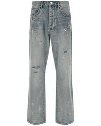 Purple 'P011 Vintage Slash Paint' Jeans in Blue for Men | Lyst UK