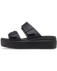 Crocs™ Brooklyn Buckle Lowwdg Pale Blush | Lyst UK