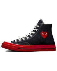 Converse Cdg Play X Chuck Taylor All Star 10s in Red for Men | Lyst