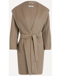 Max Mara Double-Faced Robe Coat in White | Lyst UK