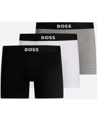 BOSS Boss 3-Pack Boss One Boxer Briefs in Black for Men | Lyst UK