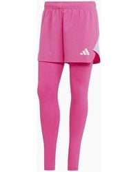 adidas Ladies Tiro 24 Fitted Leggings in Green | Lyst UK