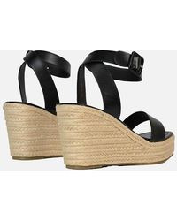 XY London Ladies Linda Woven Wedge Heel Platform Sandals in Metallic ...