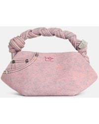 Ganni Mini Ganni Bou Top-Handle Bag in White | Lyst