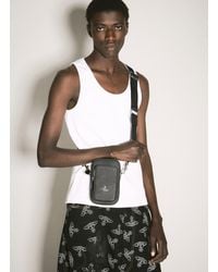 Vivienne Westwood Saffiano Phone Crossbody Bag for Men | Lyst