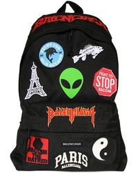 Balenciaga Backpack With Patches in Black for Men | Lyst