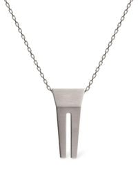 Rick Owens Silver Pentagram Choker Necklace in Metallic for Rick Owens Silver Pentagram Choker Necklace in Metallic for