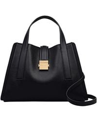 Radley Sloane Mews Ziptop Satchel Bag in Black | Lyst
