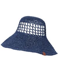 Ralph Lauren Open Raffia Sun Hat in Natural | Lyst