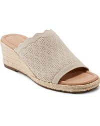 Easy Spirit Shanice Espadrille Wedge Sandals in Blue | Lyst