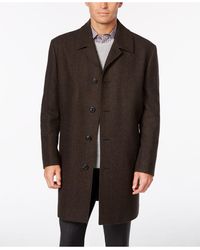 London Fog Coat, Coventry Wool-blend Overcoat in Black for Men | Lyst