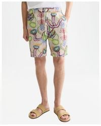 Scotch & Soda Seasonal Placement Printed Bermuda Shorts in Blue for Men ...