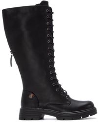 Xti Combat Boots Refresh Collection By in Black | Lyst