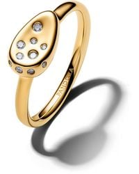 PANDORA Mom Signet Ring in Metallic | Lyst
