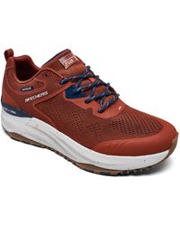 Skechers D'lux Trail Mesh Sneakers in Red for Men | Lyst